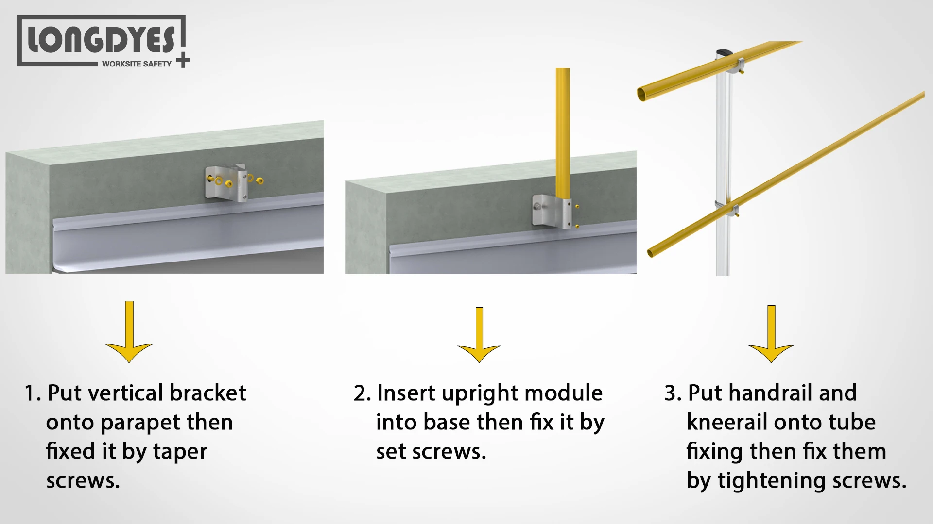 ISO Standard Aluminum Parapet Guardrail - Safe & Durable