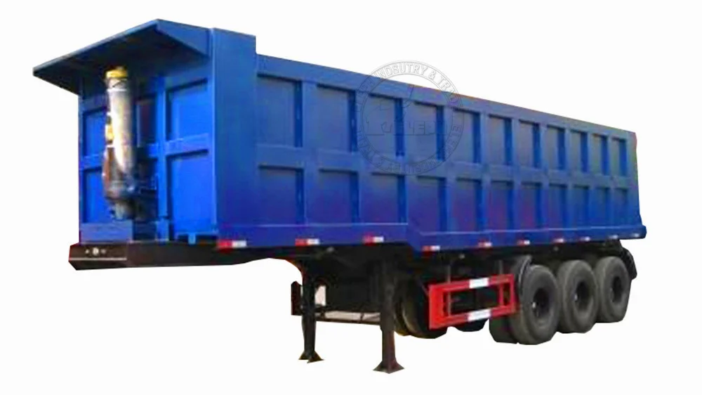 Ghana Steel Semi Dump Grain Tipper Truck Capacity Customized Dump ...
