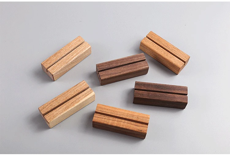 Cafe Shop Table Tent Card Stand Custom Restaurant Wooden Menu Holders ...