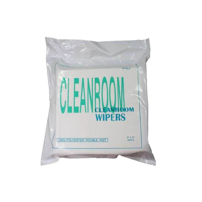 9x9" Class 100 Polyester Cleanroom Microfiber Wiper/ESD Lint Free ...