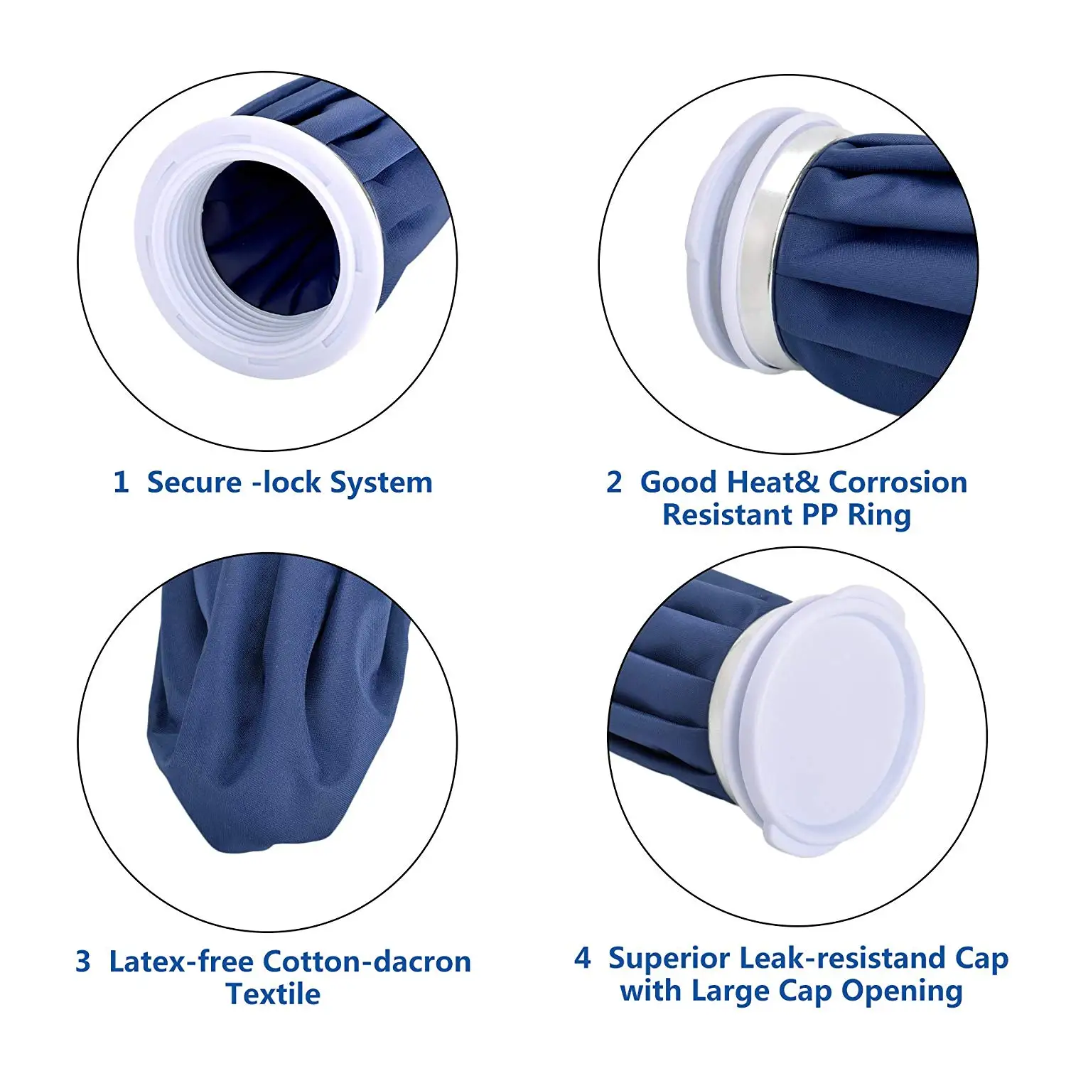 Ice Cold and Hot Bag - Reusable Medical Ice Pack for Injuries