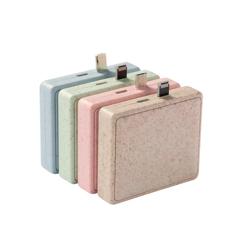 Eco Wheat Straw One Time Use Mobile Charger 1000mah Single Use Power ...