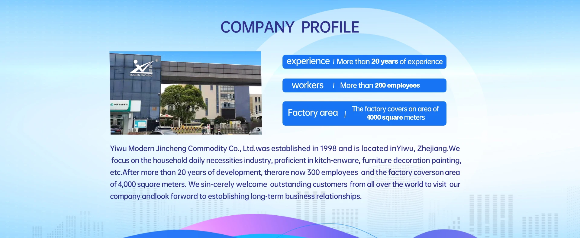 Yiwu Modern Jincheng Commodity Co., Ltd.