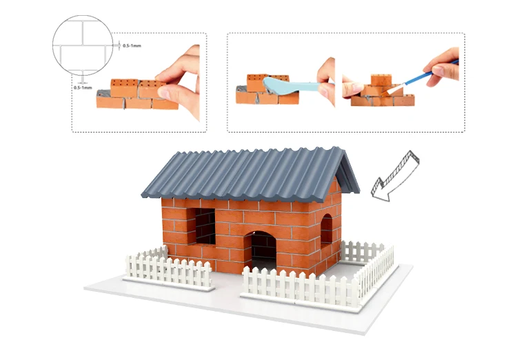 Mini Cement Bricks - Build Small Walls with Ease