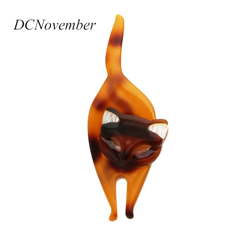 Vintage Cat Brooch Pin Acrylic Resin Acetate Brooches Animal Brooch ...