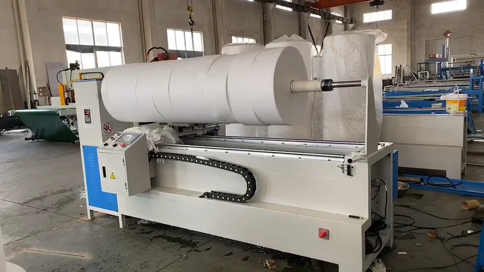 Cnc 45mm Non Woven Fabric Roll Rotary Cutting Slitter Machine Meltblown ...