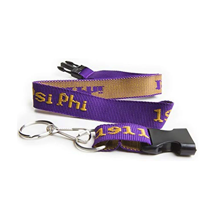 Customized Embroidered Lanyard Woven Lanyards No Minimum Order - Buy ...