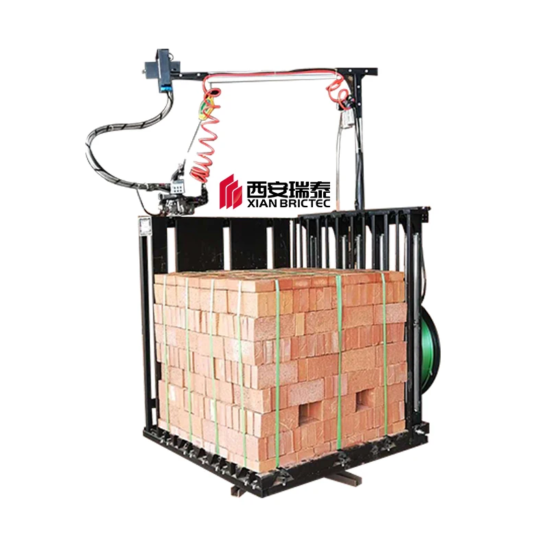 Low Price Brick Making Factory Used Semi-auto Brick Packing Machine For ...