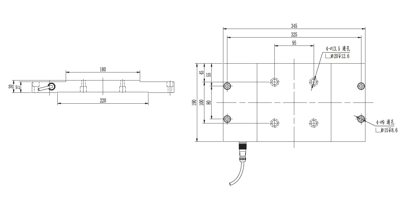 T121 Flat Plate Force Load Cell Sensor - High Precision