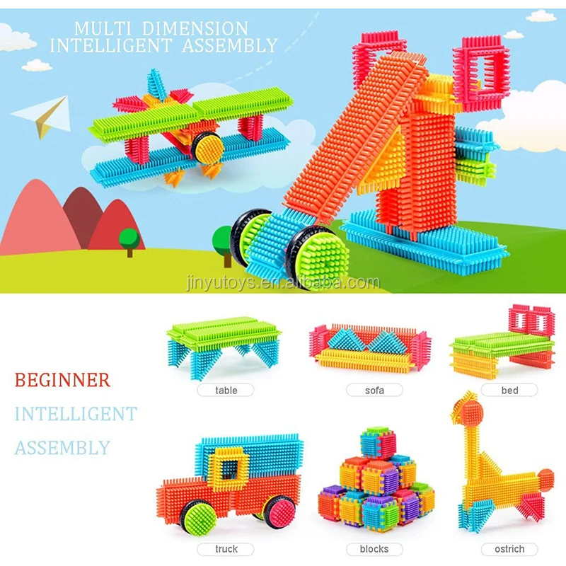 90pcs Interlocking Toy Blocks - Dexterity & Fine Motricity