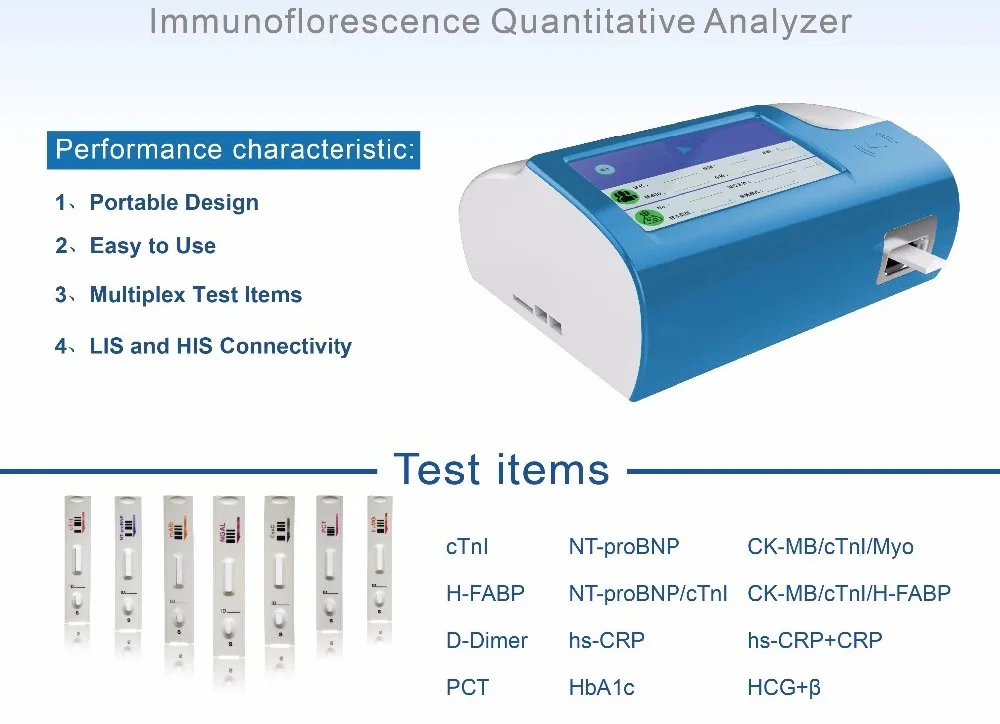 Poct Hormone Analyzer Tsh,T3,T4,Immunofluorescence Quantitative Analyz ...