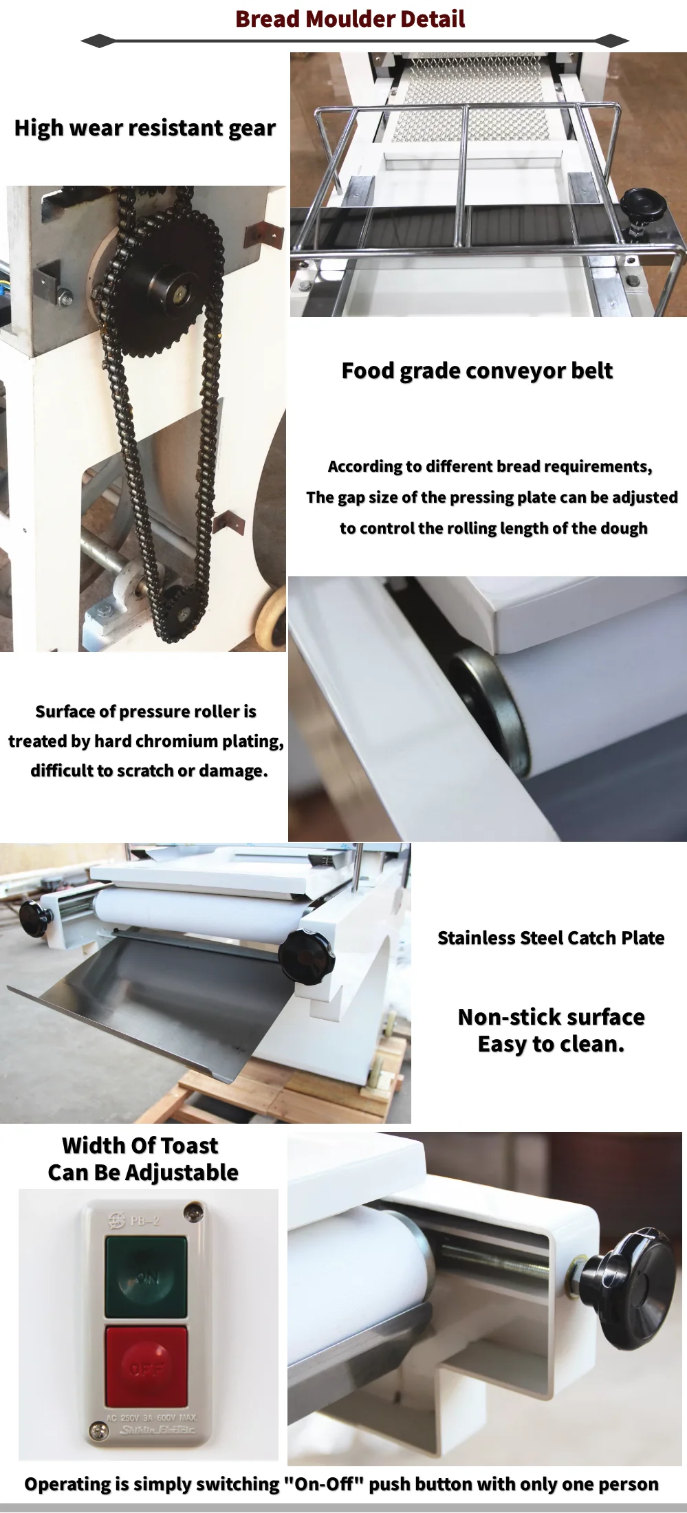 High-performance Bread Moulding Machine for Commercial Use