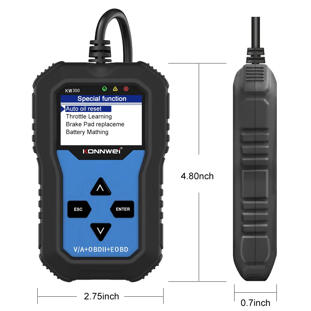 Konnwei-herramienta De Diagnóstico De Coche,Sistema Completo Obd Ii,Escáner Obd2 Para Vag Abs ...