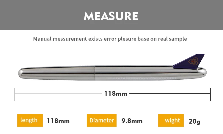 Aviation Company Jet Pens - Custom Metal Airplane Shaped Pens