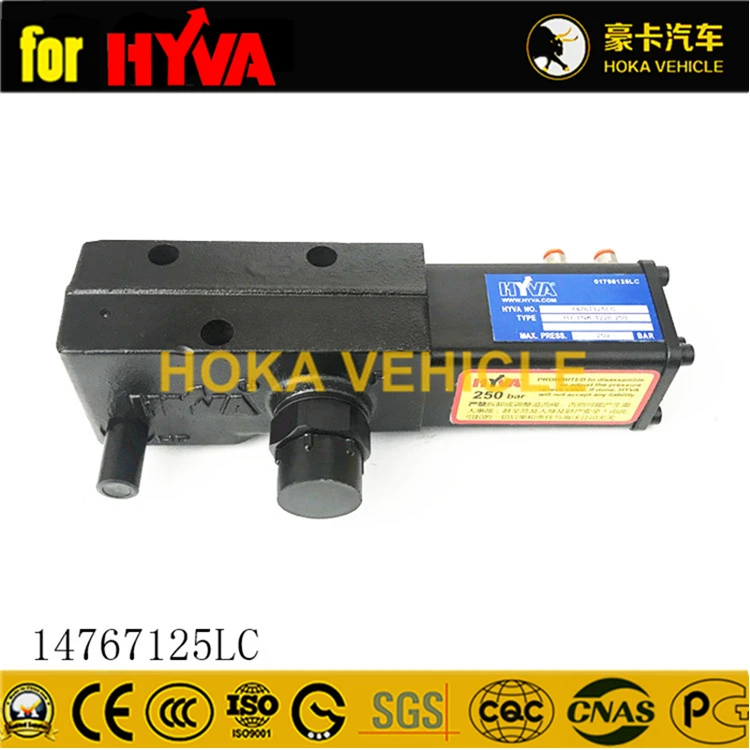 Truck Spare Parts Tipping Valve 14767125LC for Dump Truck HYVA Hoist System