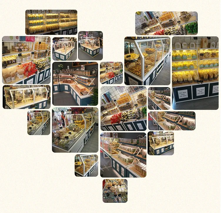 Customized Wooded Bakery Shelf - 3 Tier Display Cabinet