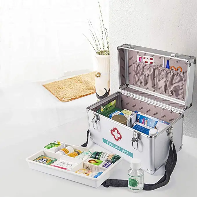 Combination Locking Medicine Box Medication Lock Organizer Carrying ...