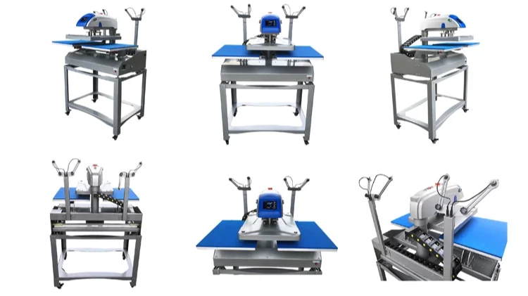 Electric Automatic Double Station Sublimation Tshirt Printing Heat ...