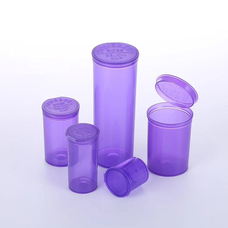 13/19/30/60dram Pharmaceutical Plastic Pop Top Vials Customer Color Pop ...