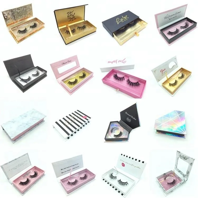 Wholesale Eyelash Tray False Eye Lash Acrylic Lash Box Empty Plastic ...