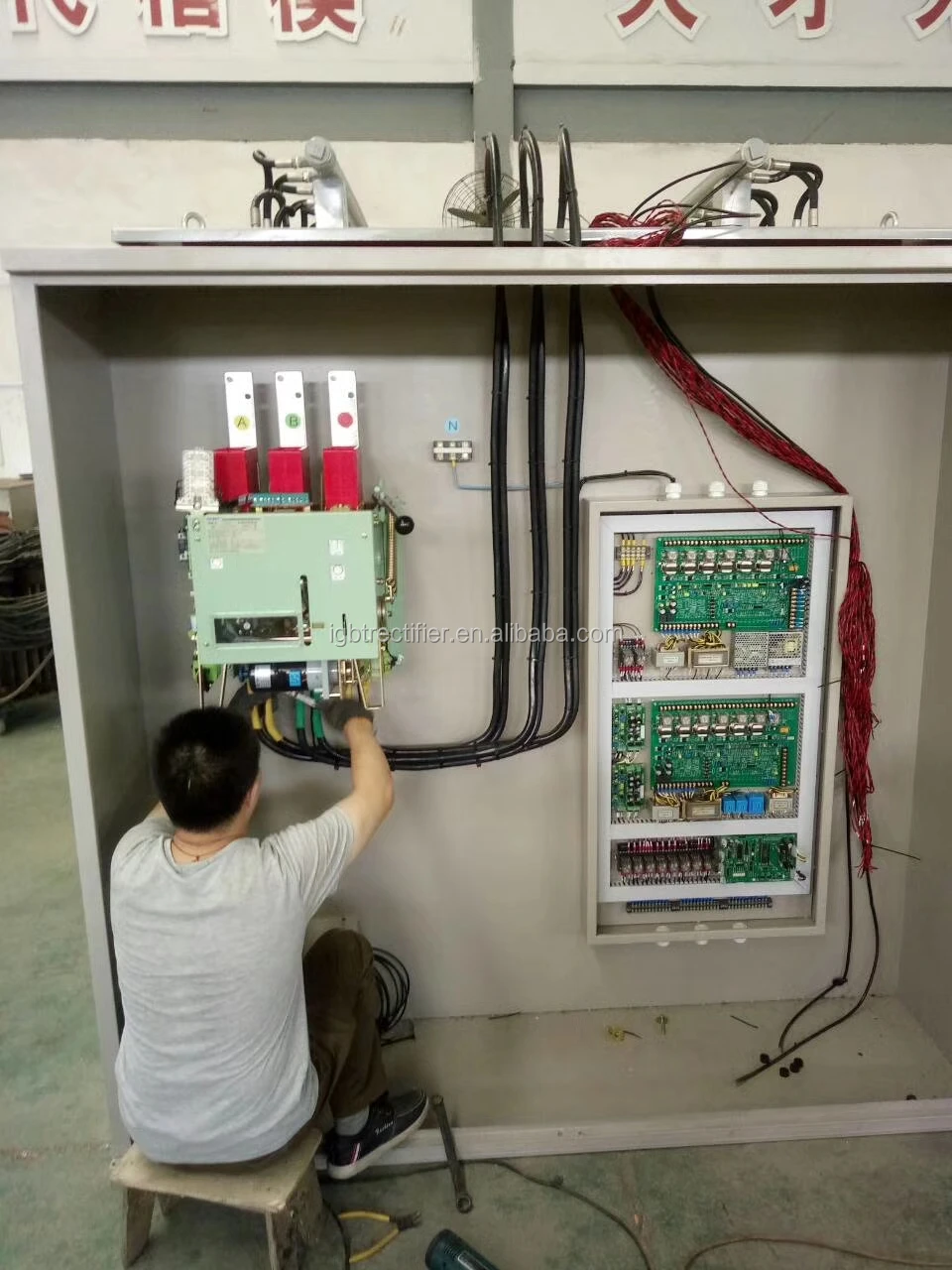 High Frequency 12V 500A Electroplating Rectifier - 90% Efficiency