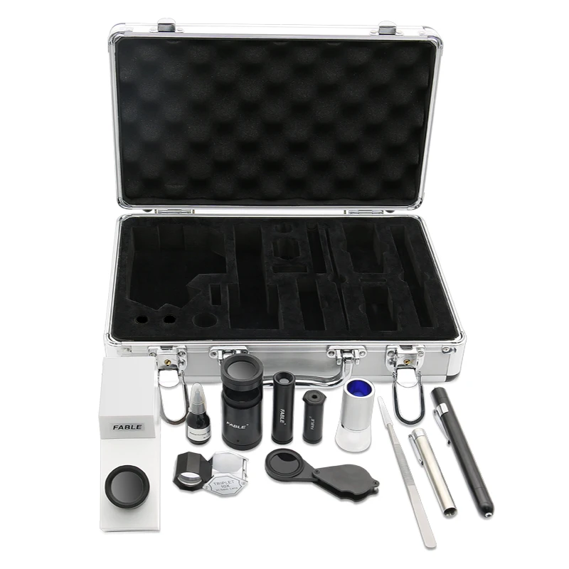 Professional Gemological Testing Tools With Ten Instrument For Gem And ...