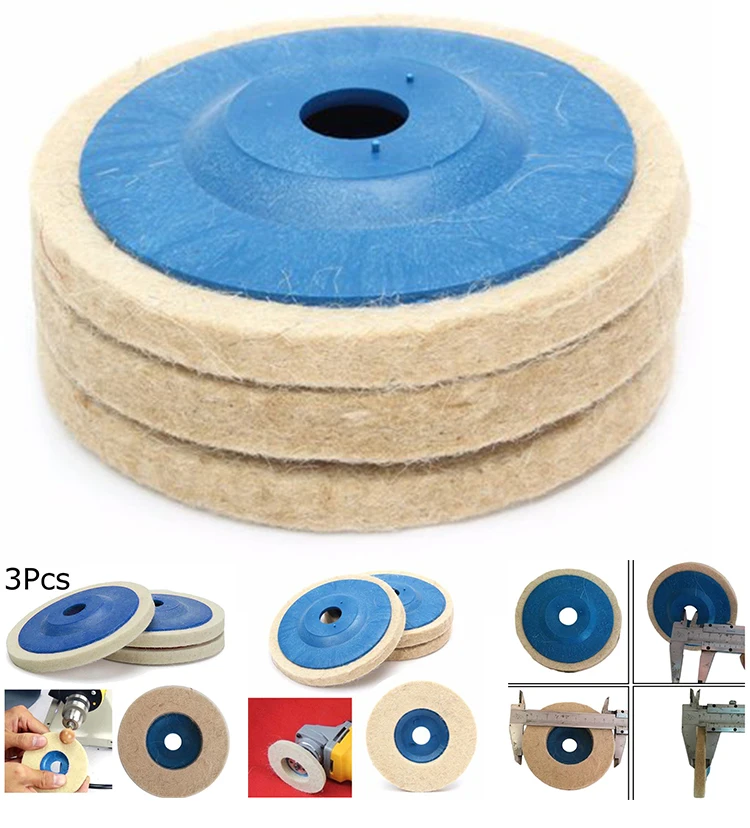 4 Inch Wool Felt Wheel For Stainless Steel - Buy 4'' 5''felt Polishing ...