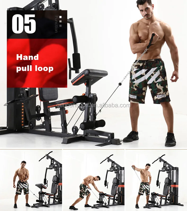 Commercial Home Fitness Equipment Single Stations 73kg Weight Stack ...
