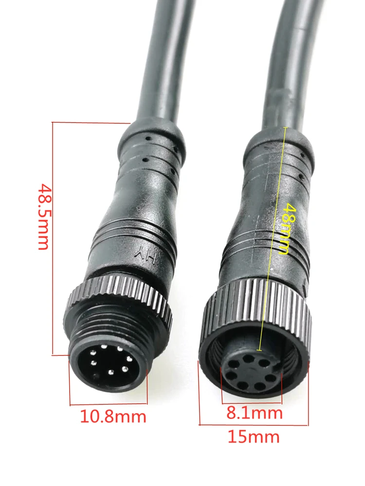 M12 7 핀 여성 남성 전원 커넥터 M12 7 핀 방수 커넥터 - Buy 7pin 방수 원형 커넥터 7 핀 원형 커넥터 ...