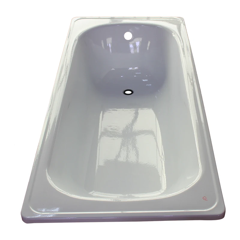 Bathroom Soaking Steel Enameled Bath Tub for Adult - 1 Year Warranty