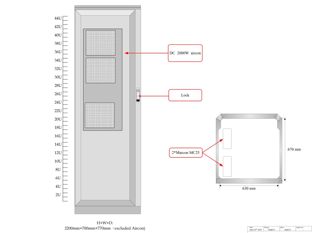 Eltek Outdoor Telecom Cabinet - 48V Hybrid Power Solution