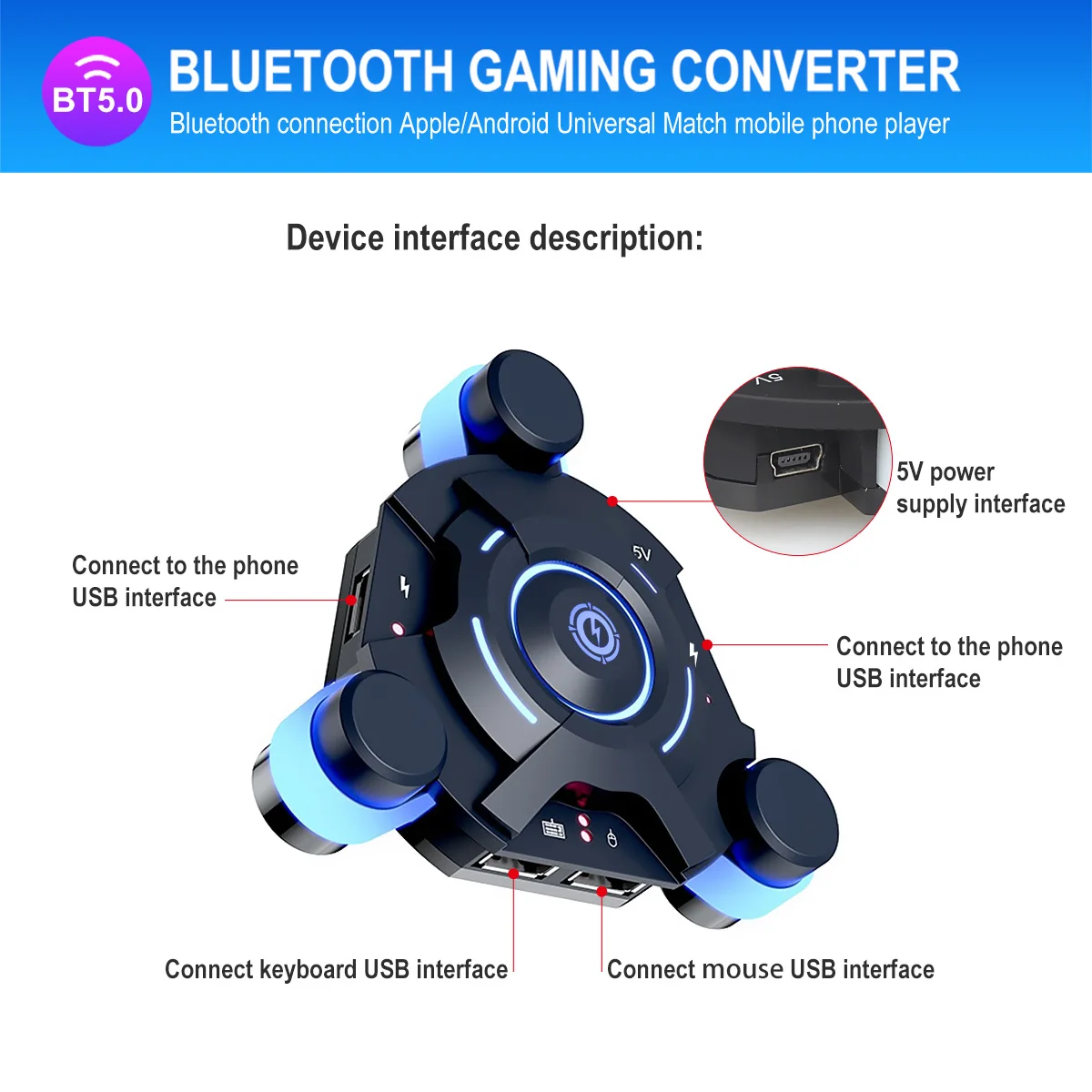 Mouse and Keyboard Convertor for Pubg Mobile Games