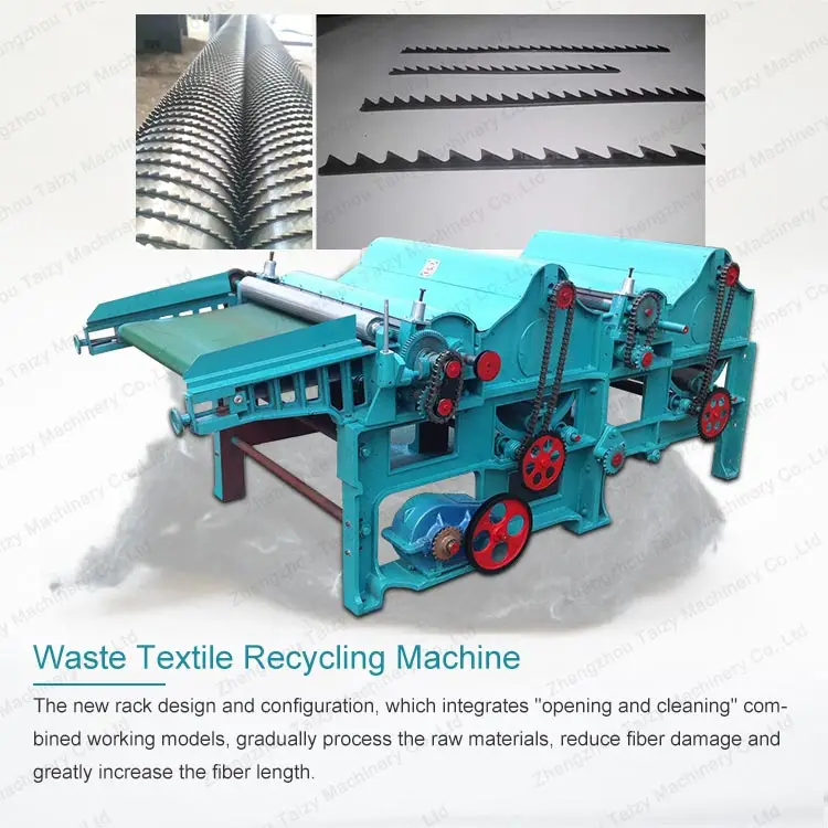 Contton Fabric Opener Opening Machine/ Used Waste Textile Cotton ...