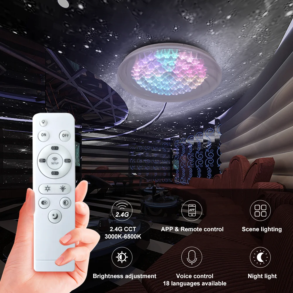 24w Led Ceiling Light Round Ceiling Light Color Changing Led Ip20 ...