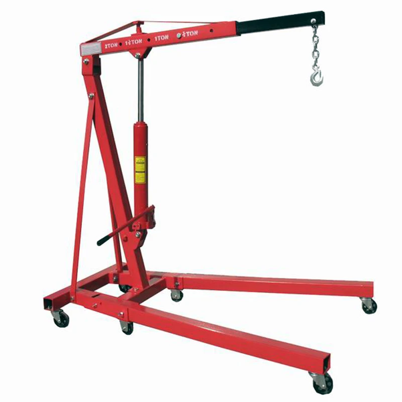 2 Ton Hydraulic Folding Engine Crane Stand Hoist Lift Jack 2t Crane ...