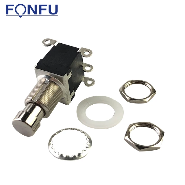 Pbs-24-202 6pin 12mm Latching Dpdt Guitar Switch Push Button Guitar ...