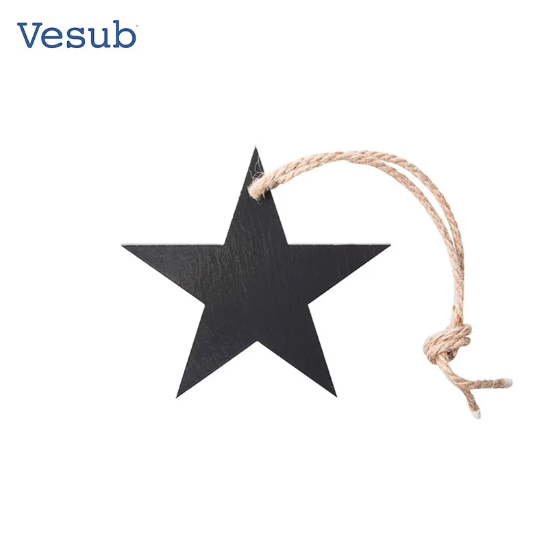 Wholesale Customized Engraving Star Slate Ornament for Decoration