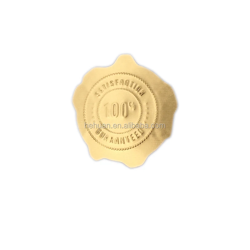 Golden Color Aluminum Foil Material Gold Custom Logo Embossing Stamp ...