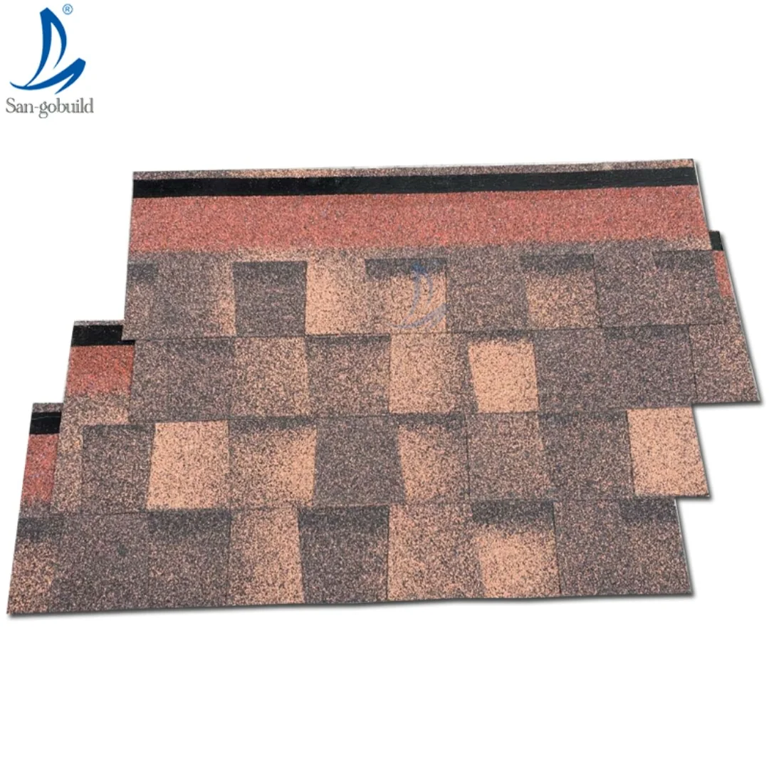 Rubber Composite Asphalt Shingles Roof Tiles Red Fish-scal Roof ...