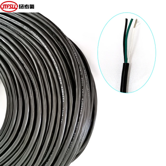 SVT 18awg 3 Cores Transparent Shielded Cable - PVC Power Cord