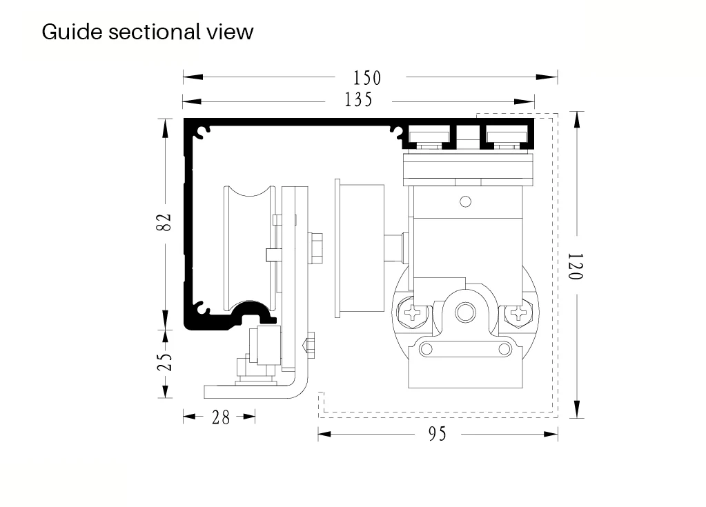 200L Automatic Sliding Door Operator Machine - Microcomputer Control