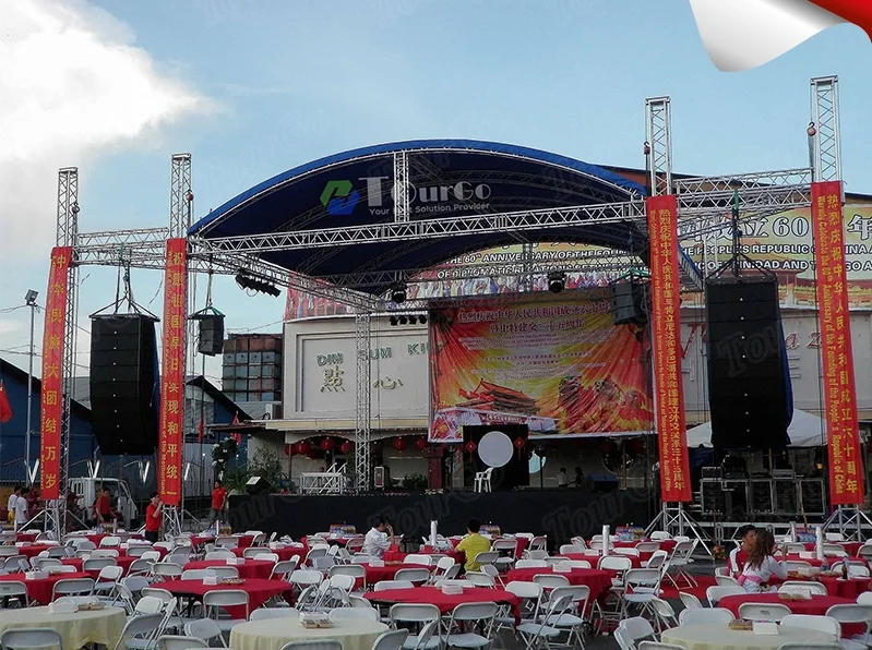 Aluminum Led Display Circle Truss Stage Lighting Truss Stand Bolt Roof ...