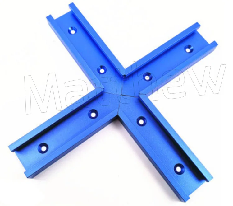 100mm/200mm Aluminum Woodworking Intersection Kit T Track Cross ...