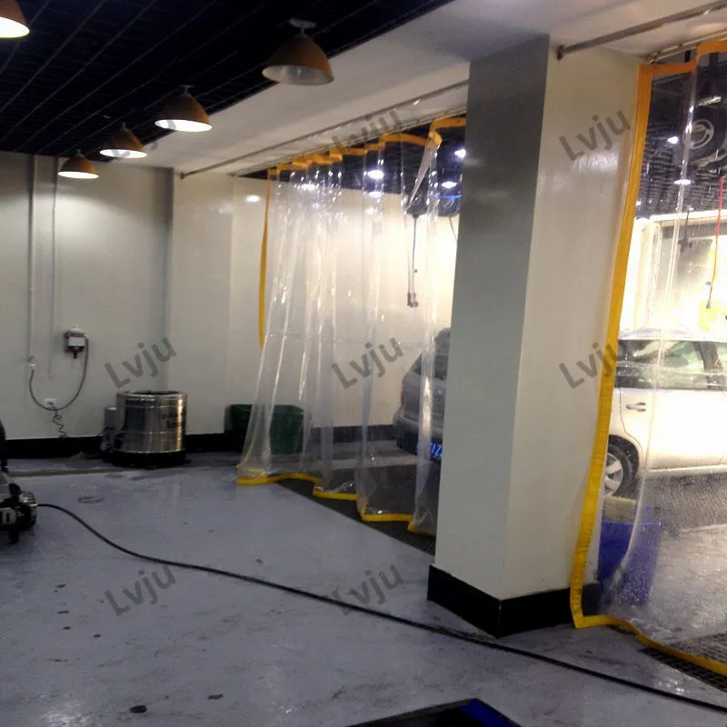 Soundproof PVC Car Wash Curtain - Clear Transparent Panel for ...