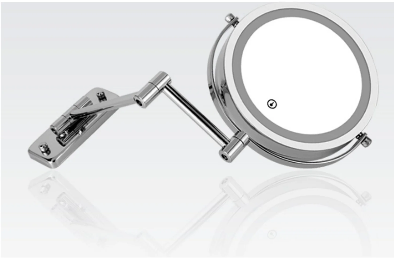 7 Inch LED Shaving Makeup Mirror - Wall Mounted & Extendable