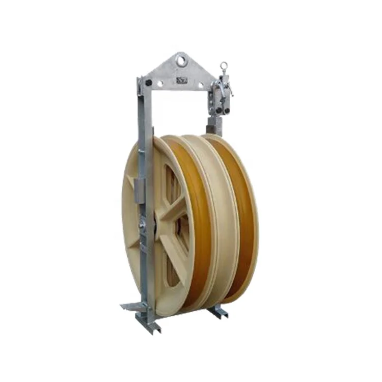 508x100mm Overhead Line Stringing Pulley Single-wheel Conductor ...