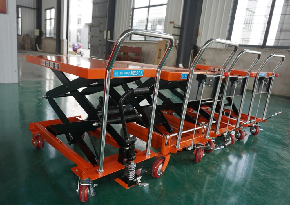 Good Design Hand Operated Manual Scissor Lift Table Lifter With ...
