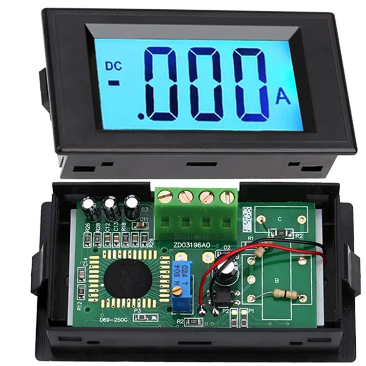 D69-50 DC 3 1/2 Digit LCD Ampere Current Digital Panel Meter