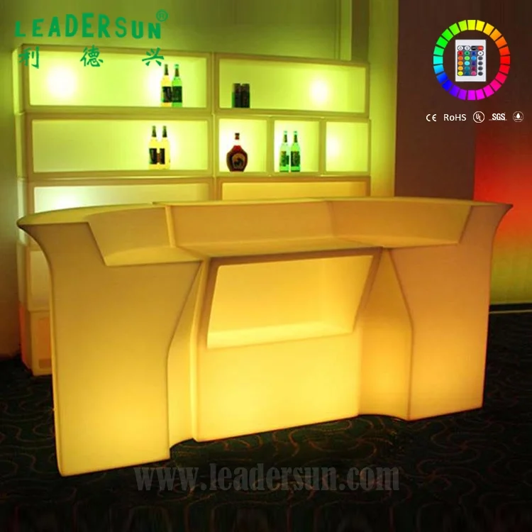 LED Plastic Portable Bar Counter - Perfect for Events