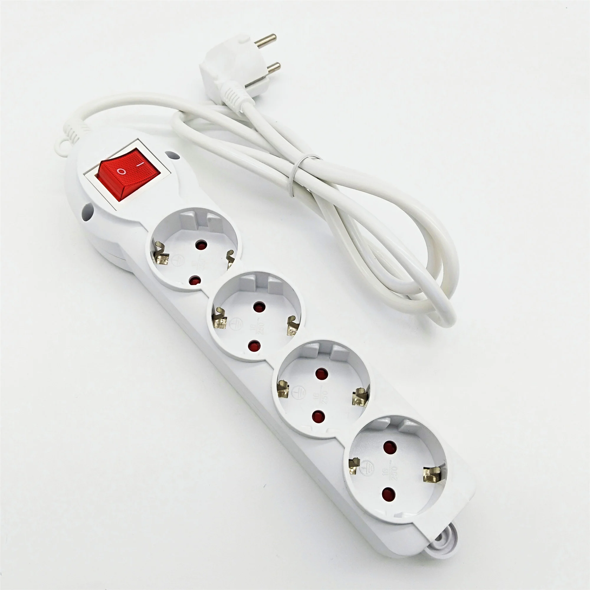 16a/250v European Type Power Socket Extension Socket Standard Grounding ...